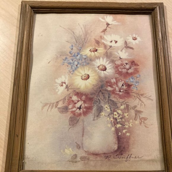 r hoeffner | Art | Vintage Still Life Floral Oil Painting Signed By R ...